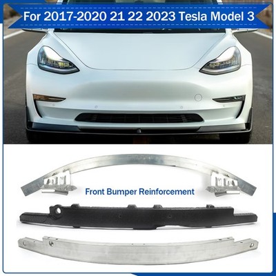 For 2017-2023 Tesla Model 3 Front Bumper Reinforcement Impact Bar &Foam ...