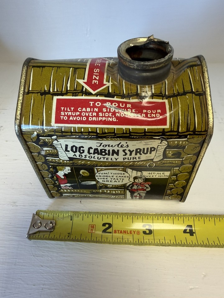 Vintage Towle’s Log Cabin Syrup Tin 1930s | eBay
