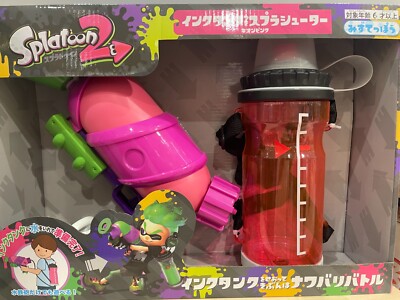 Splatoon 2 Splat Shooter Water Gun Ink Tank Set Neon Pink 6 Year and up ...