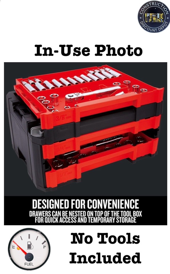 CRAFTSMAN 3 DRAWER TOOL CASE 230 PC VERSASTACK EMPTY **TOOLS NOT ...