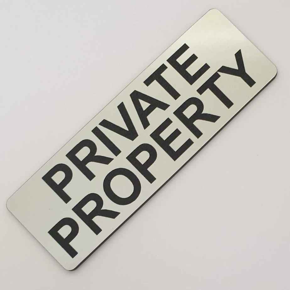 Private Property Sign Plaque | eBay