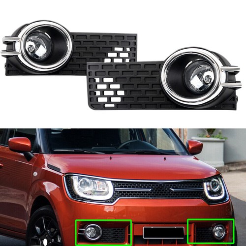 Front Fog Driving Light Lamp w/Bezel Wire Switch Kits For SUZUKI IGNIS ...