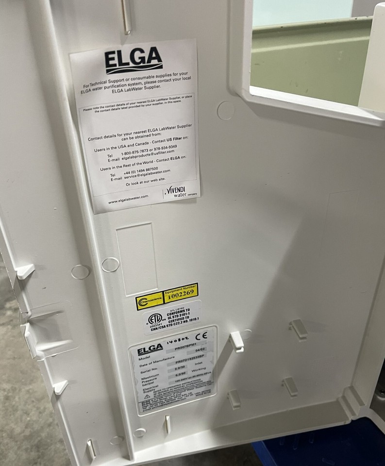 Elga PR007BPM1 PureLab Prima Water Purification System | eBay