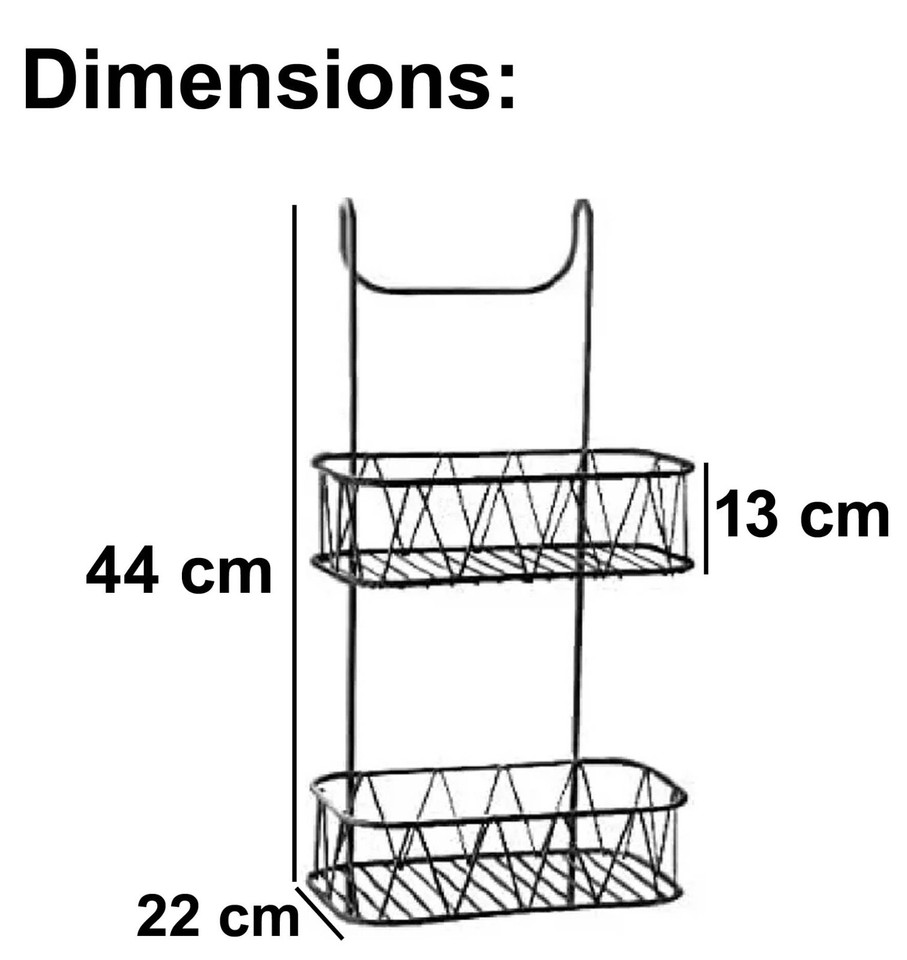 Hanging Over Door Screen Shower Caddy Bathroom Storage Rack Tidy Modern ...