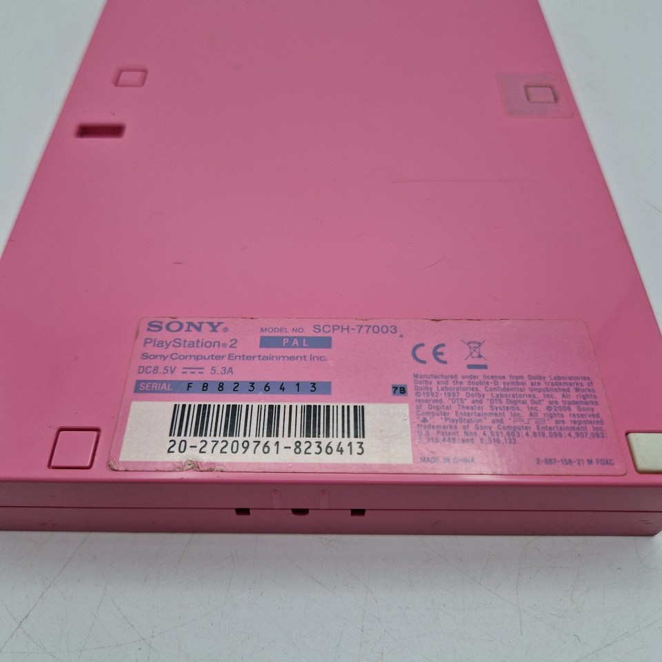 Sony PlayStation 2 PS2 Pink Slim Console Only - Fully Working | eBay UK