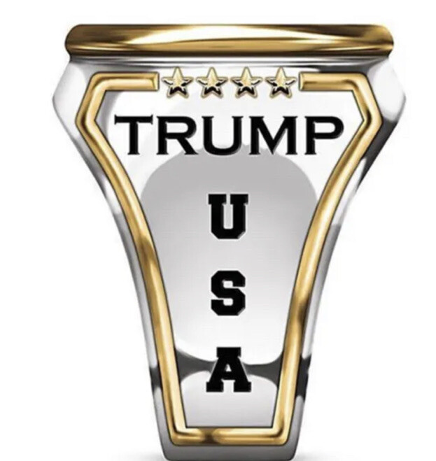 USA President Trump Ring Coin (stock Pic Ring Has Less Fine Details ...