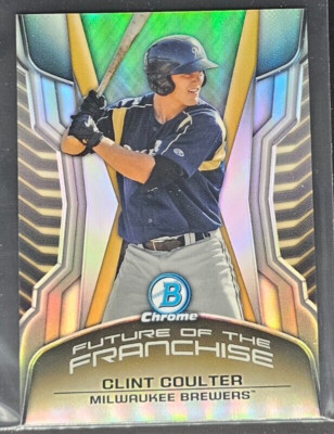 2014 Bowman Draft Clint Coulter Chrome Future of the Franchise Mini #FF ...