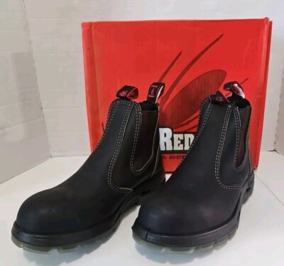Redback Oil Kip USBOK Elastic Sided Steel Toe Leather Safety Boots Sz 7 ...