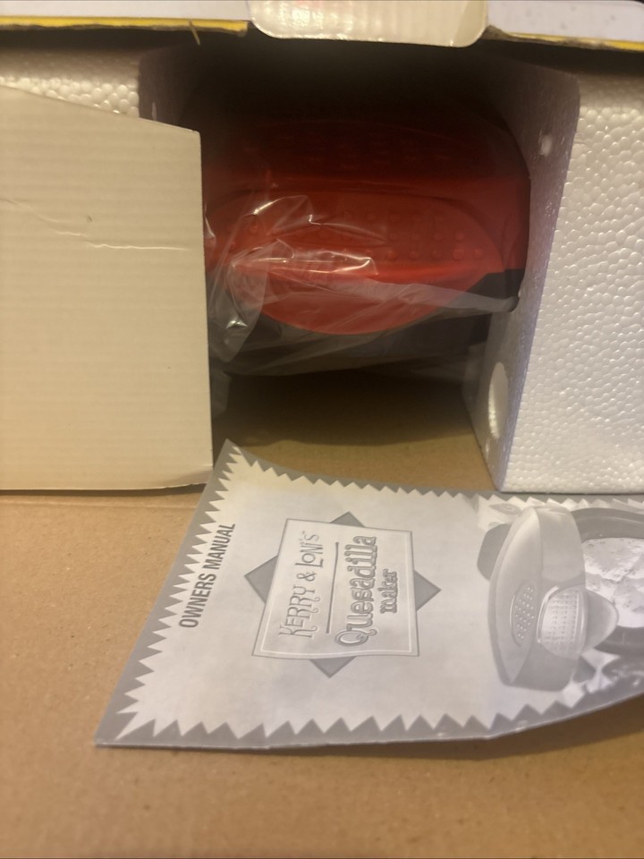 Kerry & Loni’s Quesadilla Maker Red Model JL-1A – With Original Box ...