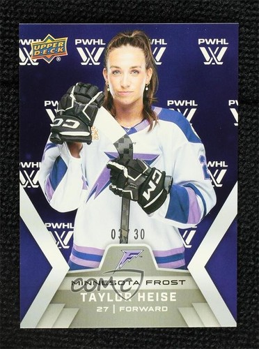 2024-25 Upper Deck PWHL Showcase Logo /30 Taylor Heise #2 Rookie RC | eBay