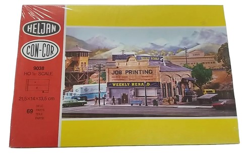 Heljan/ConCor Weekly Herald Job Printing HO scale Unassembled structure ...