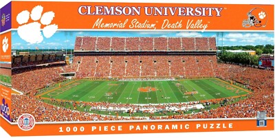 CLEMSON TIGERS STADIUM PANORAMIC JIGSAW PUZZLE NCAA 1000 PC MEMORIAL ...