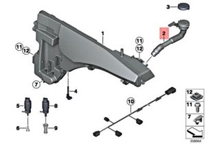 Genuine BMW Hybrid X5 X6 E70 E71 E72 Hybrid X6 X5 3.0d Filler Pipe ...