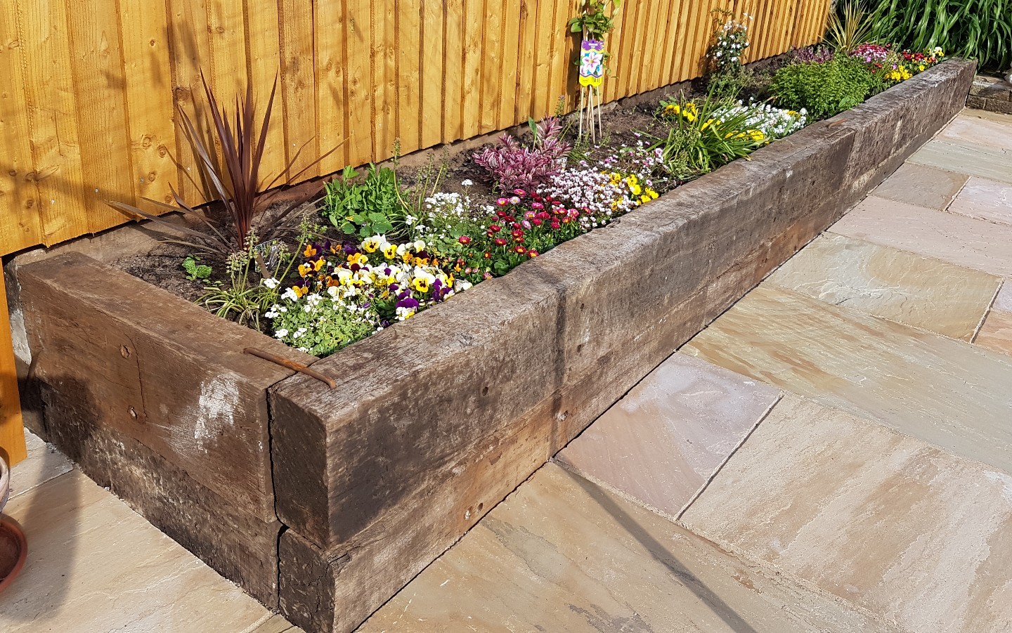Reclaimed Graded Railway Sleepers Timber Wood 8ft 6" Long Ideal For The ...