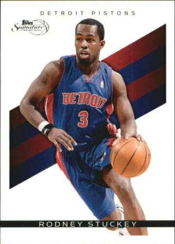 2008-09 Topps Signature #TS-RS Rodney Stuckey Detroit Pistons #RD /2325 ...