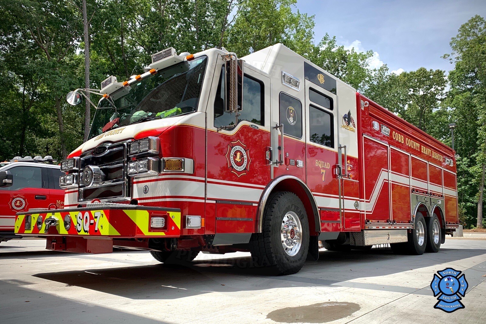 Cobb County Fire Dept Pierce Rescue Squad 7 8x12” Photo Print ...