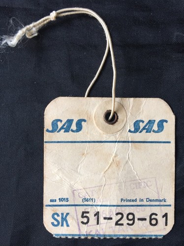 1966 SAS Scandinavian Airlines TG413 Cathay Pacific Kai Tak stamp ...