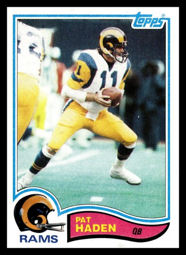 1982 Topps #377 Pat Haden Los Angeles Rams Football Card EX Free ...