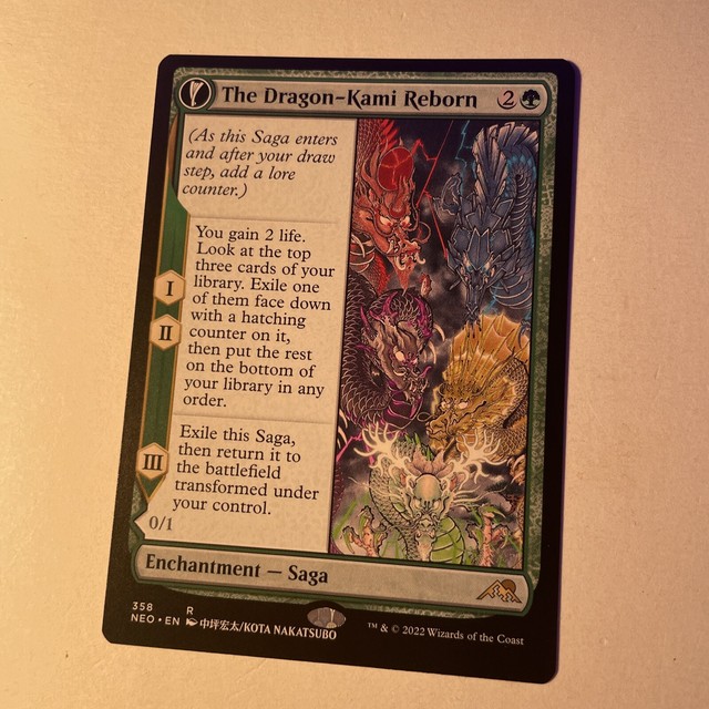 MTG The Dragon-Kami Reborn // Dragon-Kami's Egg Kamigawa: Neon Dynasty ...
