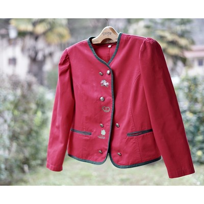 GIACCA LEGGERA TIROLESE tg. 50 it. ROSSA | eBay
