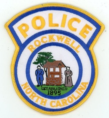 NORTH CAROLINA NC ROCKWELL POLICE NICE SHOULDER PATCH SHERIFF | eBay