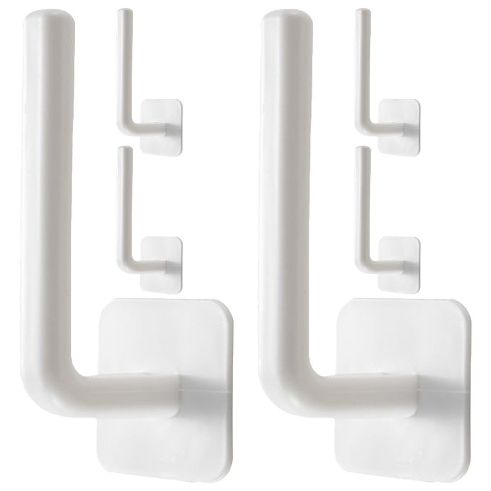 6Pcs Wall Mounted Hat Rack No Drilling Baseball Cap Hanger Headband ...