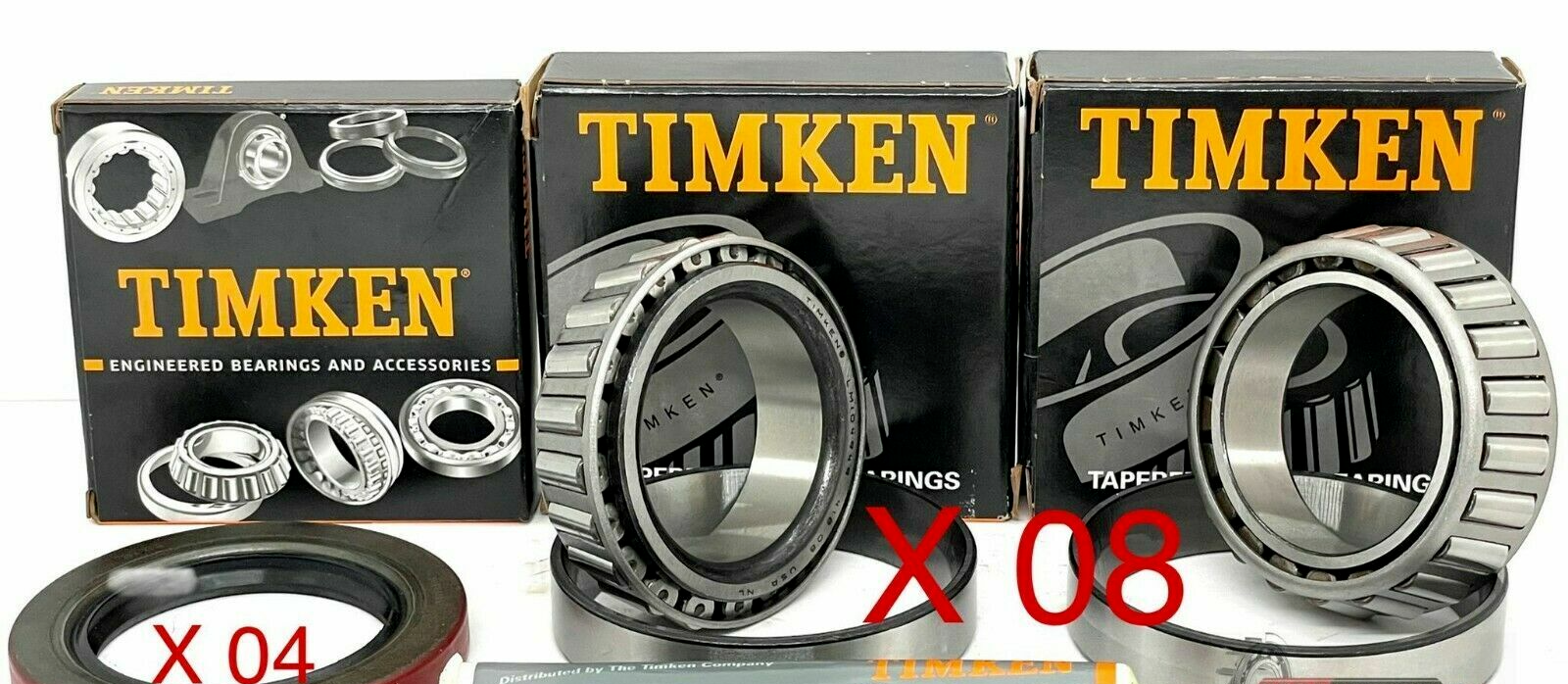 Timken 4 Bobcat Skid Steer Axle Bearing and Seal Kits 645 751 751G 753 ...
