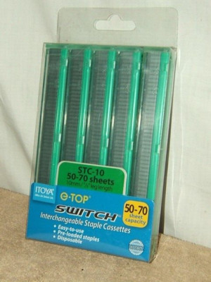 Itoya e-Top Switch Interchangeable Staple Cassettes STC-10~ | eBay
