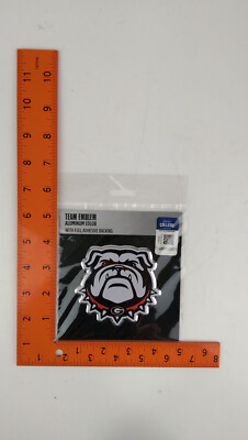 Thin Light Weight Aluminum Decal Emblem C2 NCAA Georgia Bulldogs Dawg ...