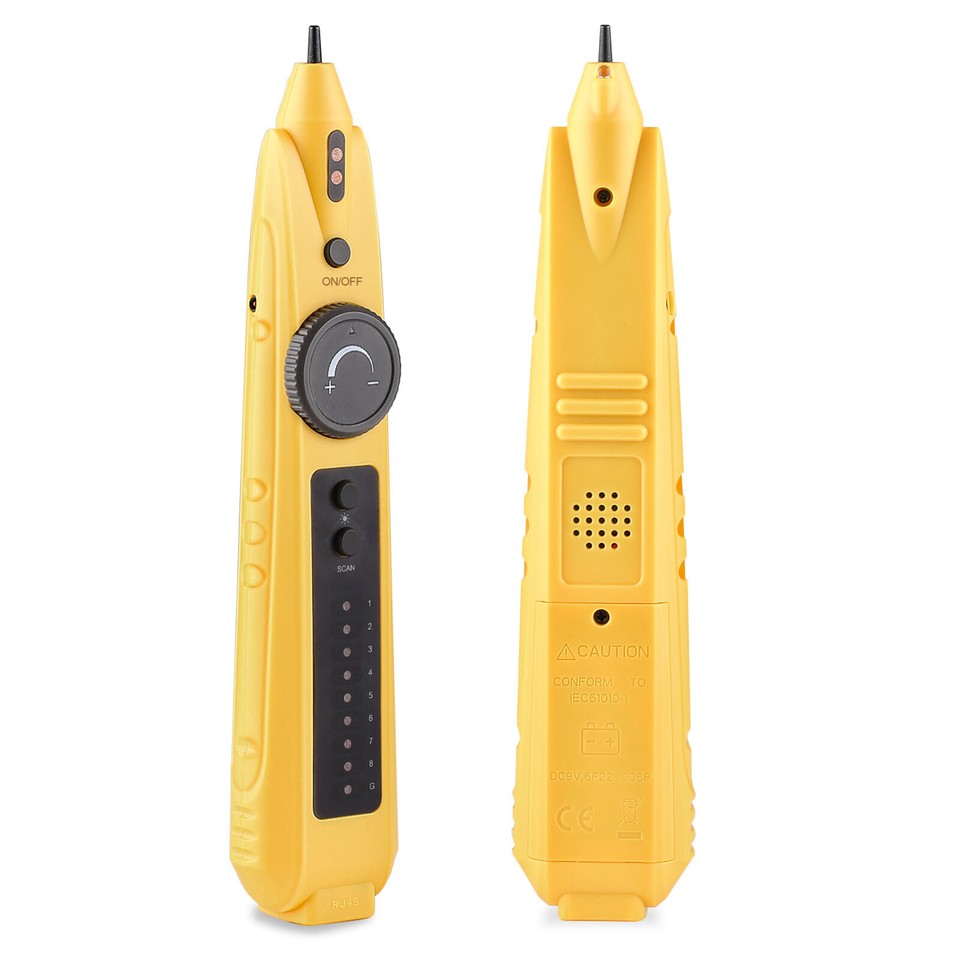 KOLSOL Wire Tracer Line Finder Cable Tracker Tester RJ11 RJ45 Ethernet ...