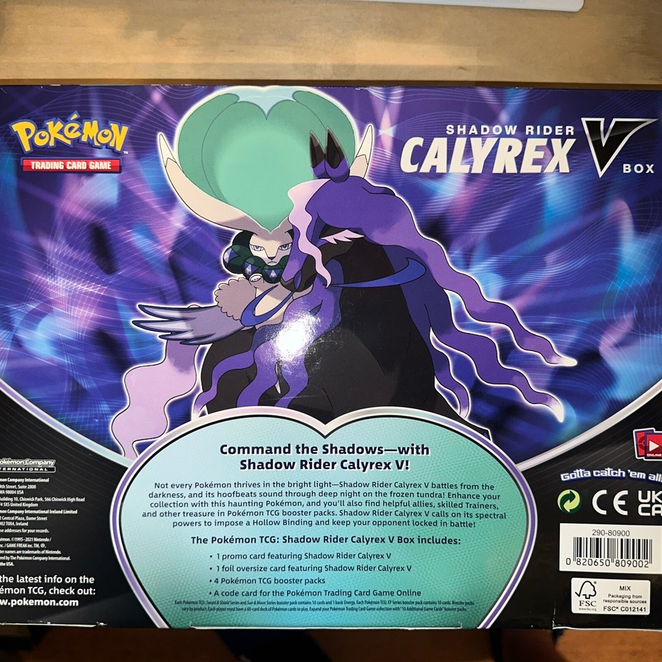Pokémon TCG: Calyrex V Box Trading Card Game 820650809002| eBay
