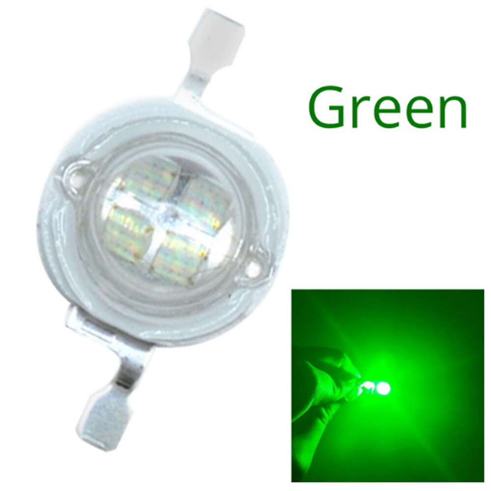 5W High Power LED Chip 380-840nm White UV Green Red Blue Yellow Bulb ...