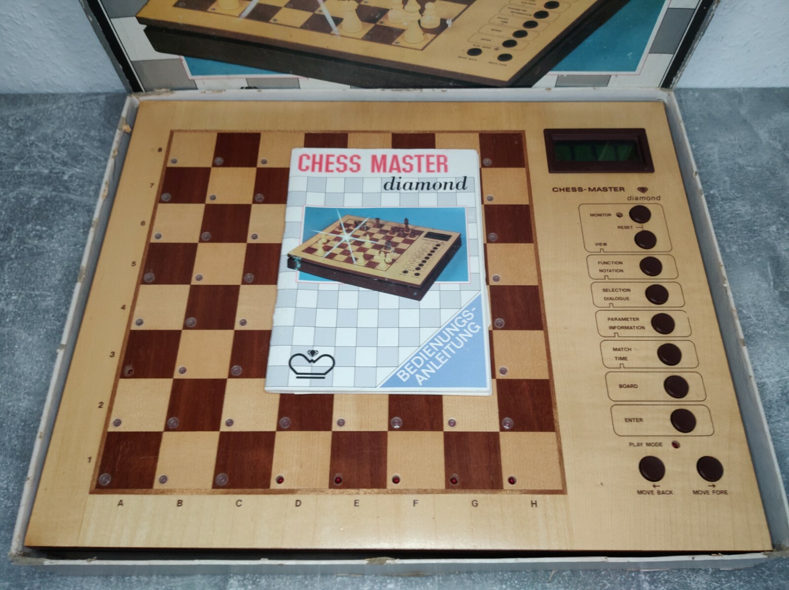 #SE253# Vintage Radiophon Chess Master Diamond DDR Schachcomputer OVP ...
