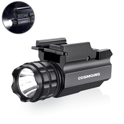 500Lumen Pistol Light Rifle Shotgun Rail Mount Gun LED Flashlight ...