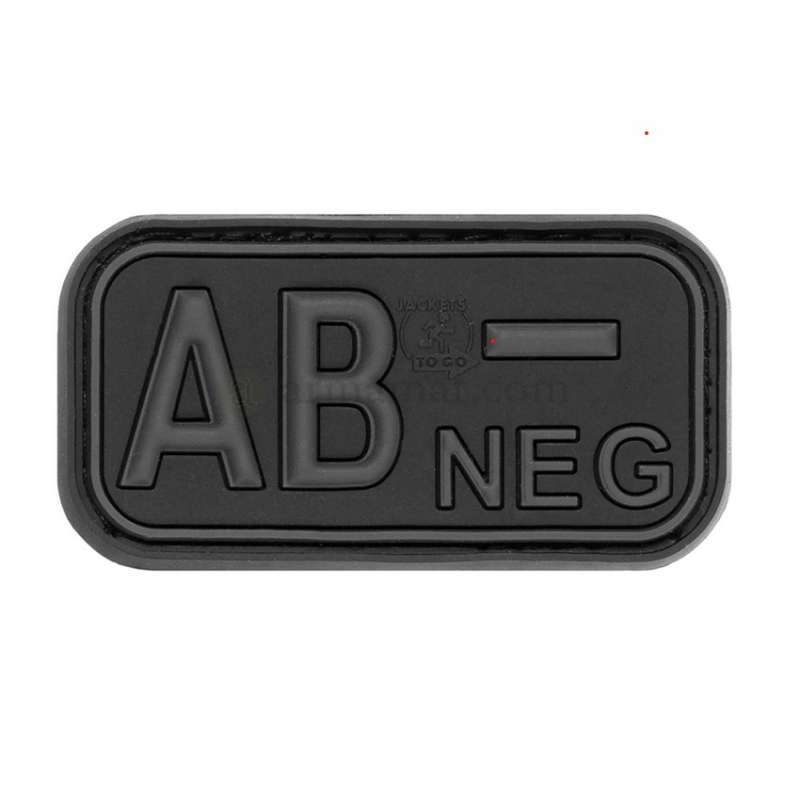 3D Blood Group AB- Negative Black Rubber Patch NEG LESS SCRATCH | eBay UK