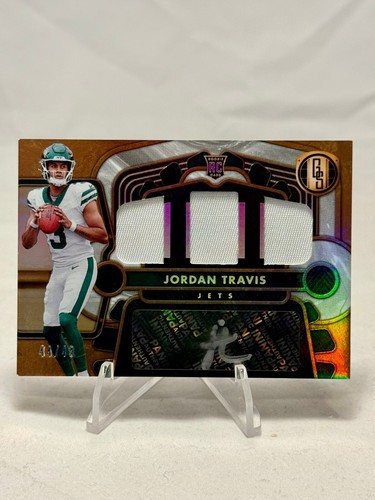 2024 Panini Gold Standard White #206 Jordan Travis RPA Rookie PATCH ...