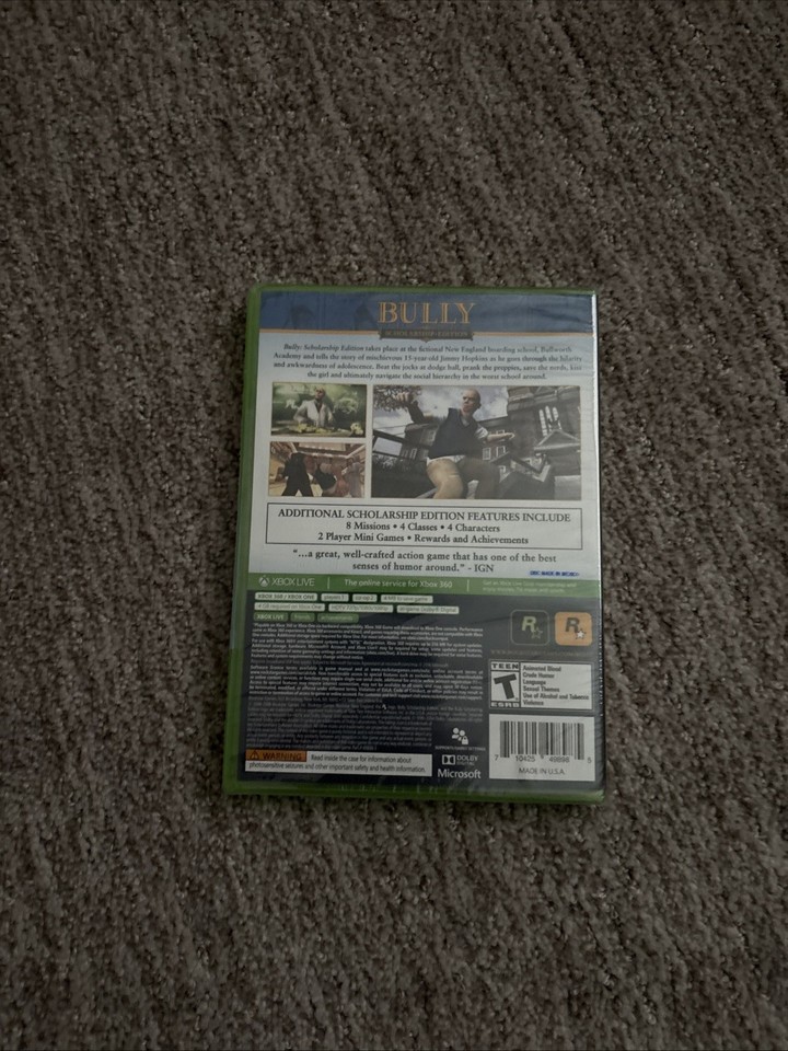 Bully: Scholarship Edition - Xbox 360 / Xbox One - Brand New | Factory ...