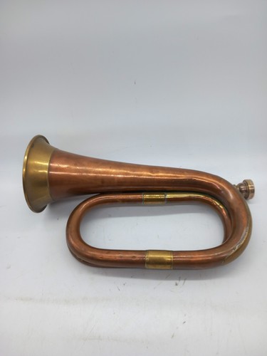 Antique Copper & Brass Military Bugle Army Marine Instrument Music ...