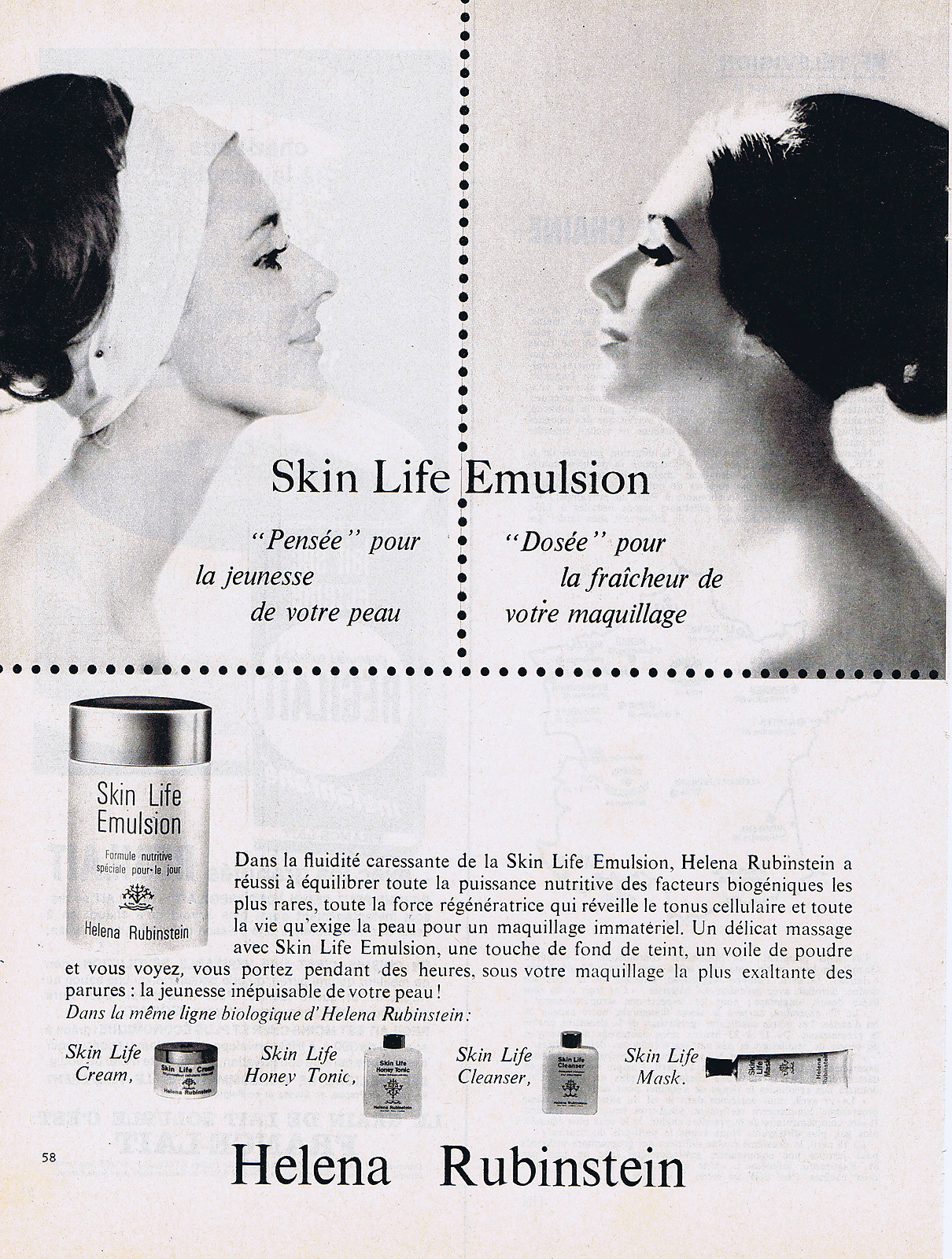 PUBLICITE ADVERTISING 084 1964 HELENA RUBINSTEIN Skin Life Emulsion | eBay