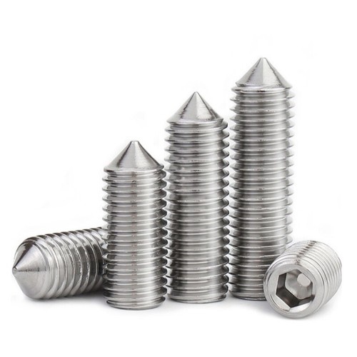 M2 M2.5 M3M4M5M6M8M10M12 Cone Point Grub Screws Allen Socket Screws A2 ...