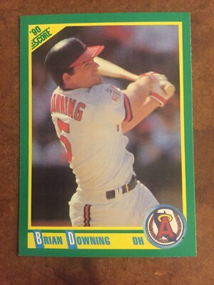 Brian Downing 26 Score 1990 MLB Baseball Trading Card | eBay