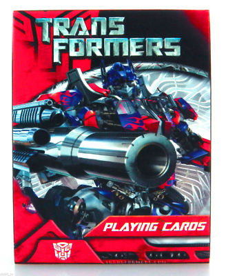 Transformers Playing Cards Official Movie Full Deck Hasbro Trans ...