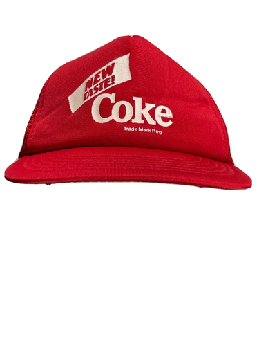 VTG 1980's New Taste Coke Red Mesh Snapback Hat Cap Logo | eBay UK