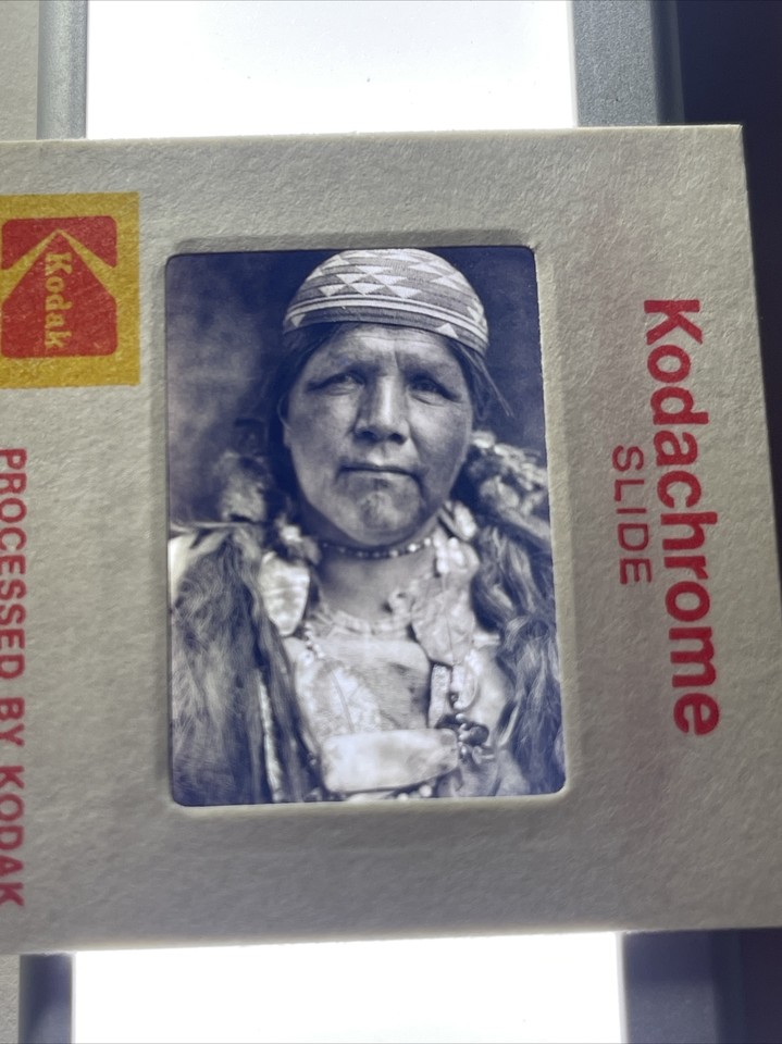 468 Edward Curtis “Female Shaman” Hupa Native American Photography 35mm ...