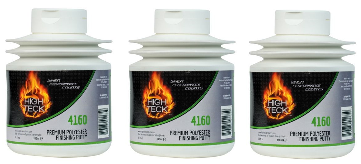 Premium Polyester Finishing Putty, 30fl-oz. HIGH TECK 4160 (3 Pack) | eBay