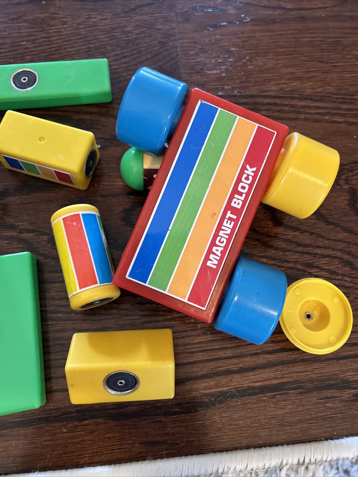 Vintage Hilco Magnetic Building Blocks Toy Lot 14 Pcs Car | eBay