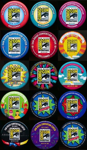 Complete Set Comic-Con Badges / Pins 2010 - 2024 (Extremely Rare ...