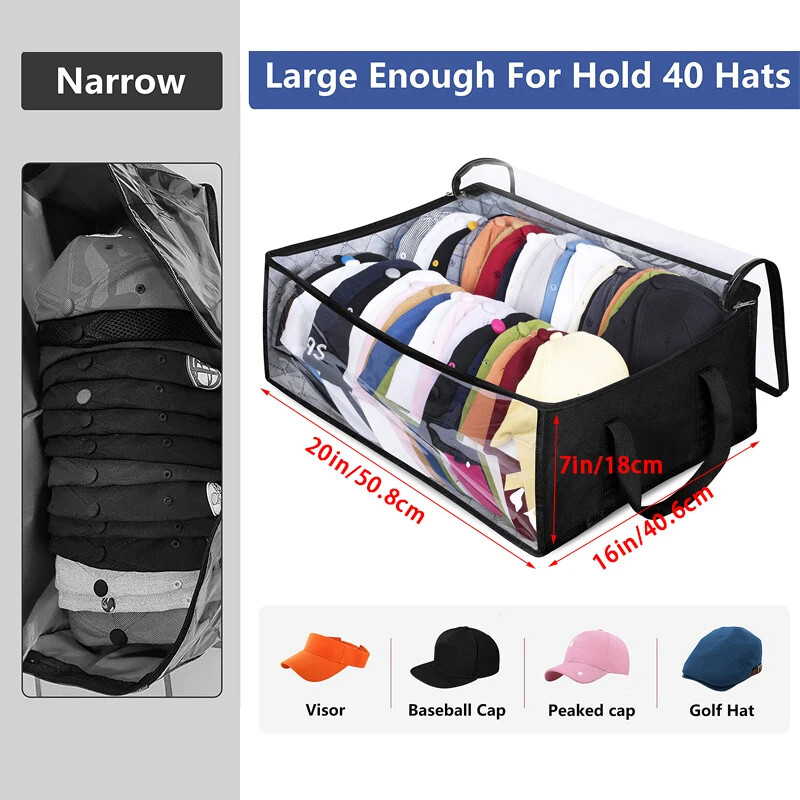 Hat Storage Bag Bedroom Bra Hanger Wardrobe Foldable Clothes Box ...