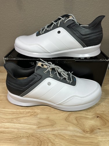 New FootJoy Golf Stratos Spikeless Shoes 50072 White Comfort Golfer ...