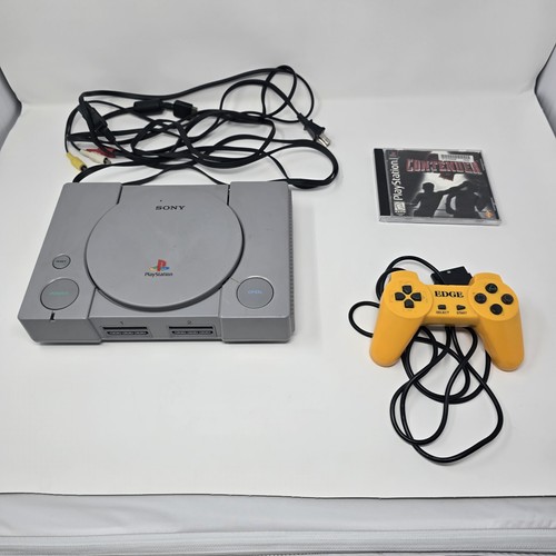 Sony PlayStation 1 System With 1 Controller And Contender Game Read ...